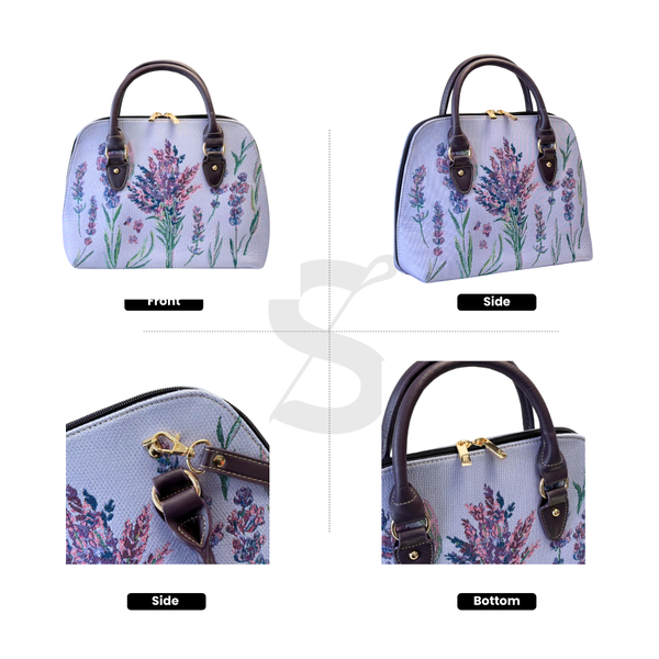 LAVENDER Convertible Top Handle Purse Handbag – Signare USA