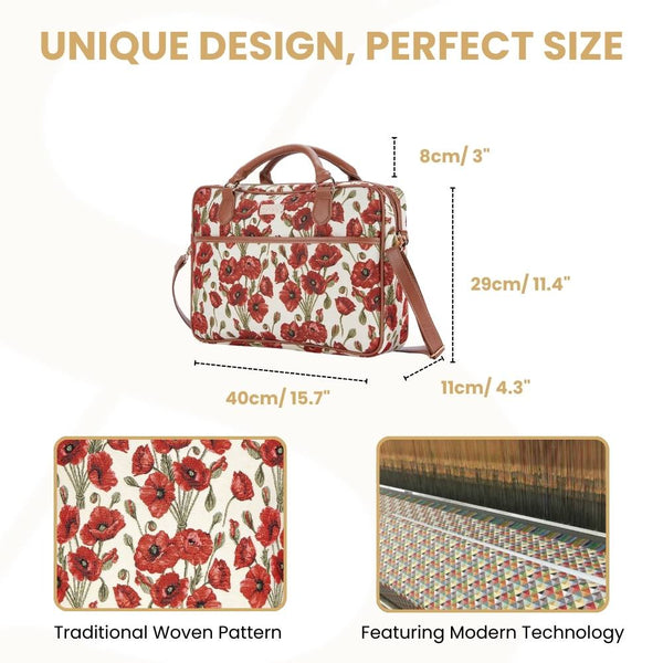 CPU-POP | Poppy Computer Laptop Bag Case 15.6" – Signare USA