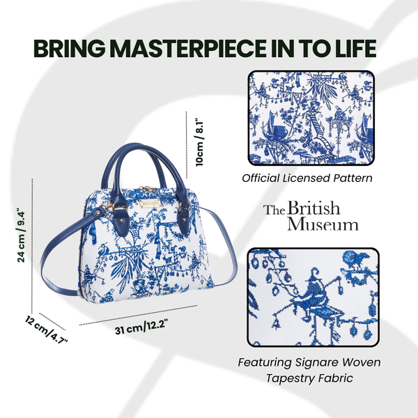 Chinoiserie Convertible Top Handle Purse Bag – Signare USA